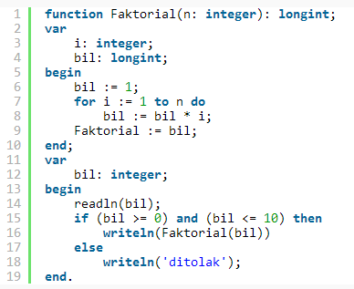Belajar Pemrograman Pascal: Function