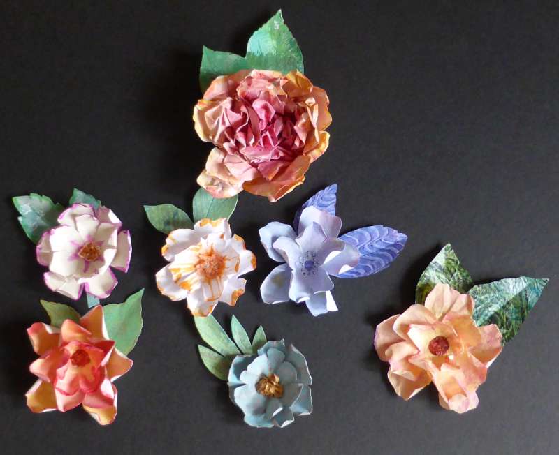 Paper, paint and print: Paper flowers
