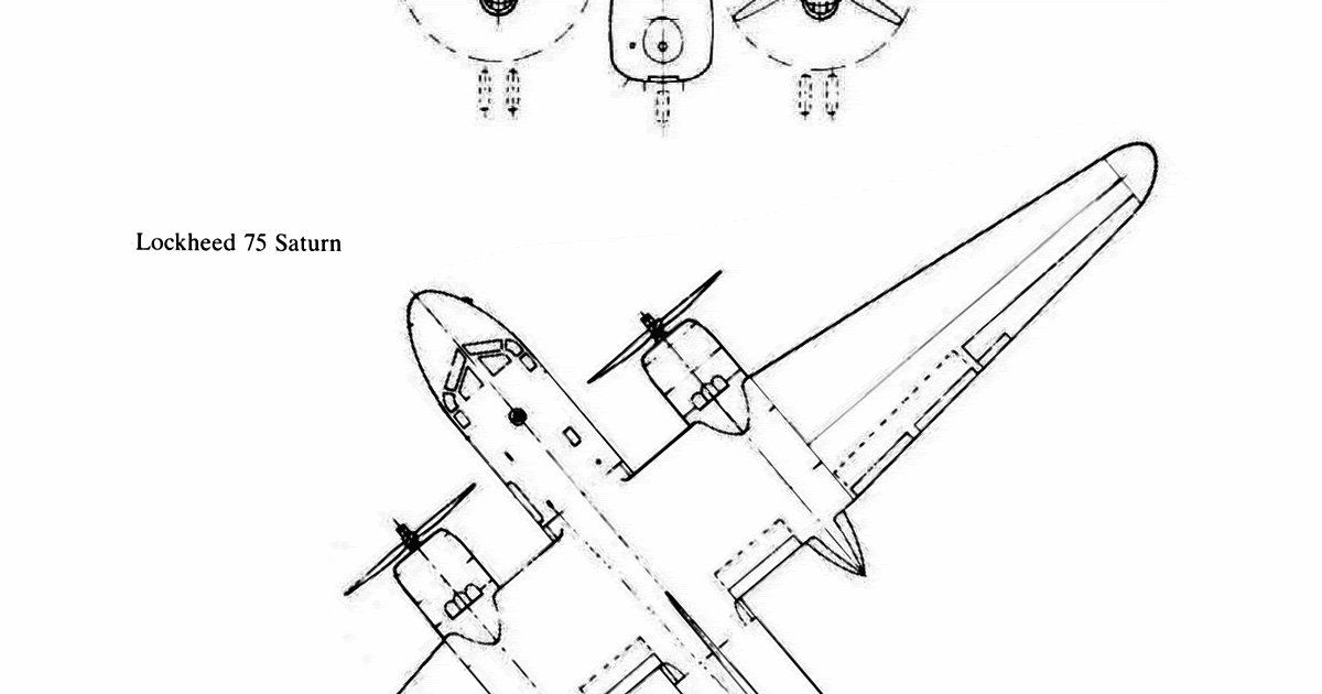 mezzi civili di fantasia: Lockheed Model 75 Saturn - storia alternativa di