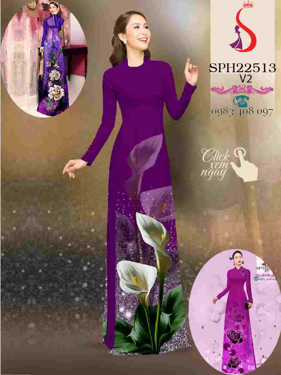 100 mẫu Áo dài màu tím đẹp nhất Việt Nam