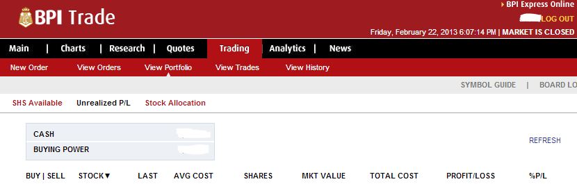 Ang BAWAT PISO Ko: Online Stock Broker: BPI TRADE Had Improved