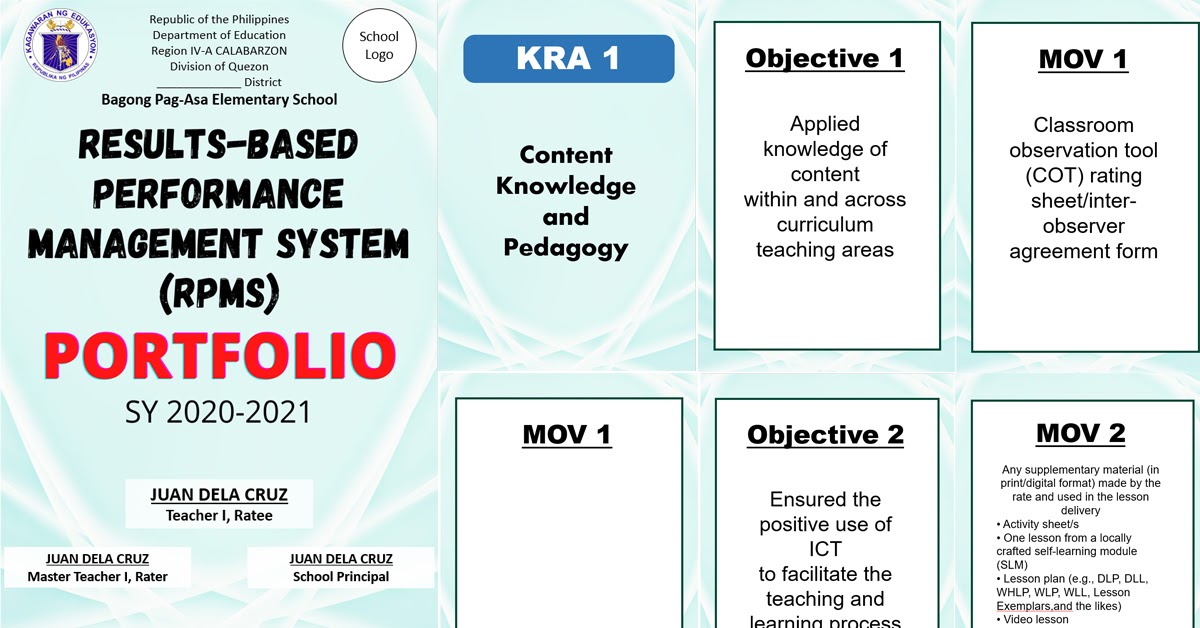 NEW E-RPMS PORTFOLIO FOR TEACHERS (DESIGN 3) FREE DOWNLOAD - Complete ...