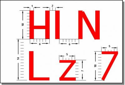 DIBUJO TÉCNICO: ROTULACIÓN DE LAS LETRAS Y NUMEROS