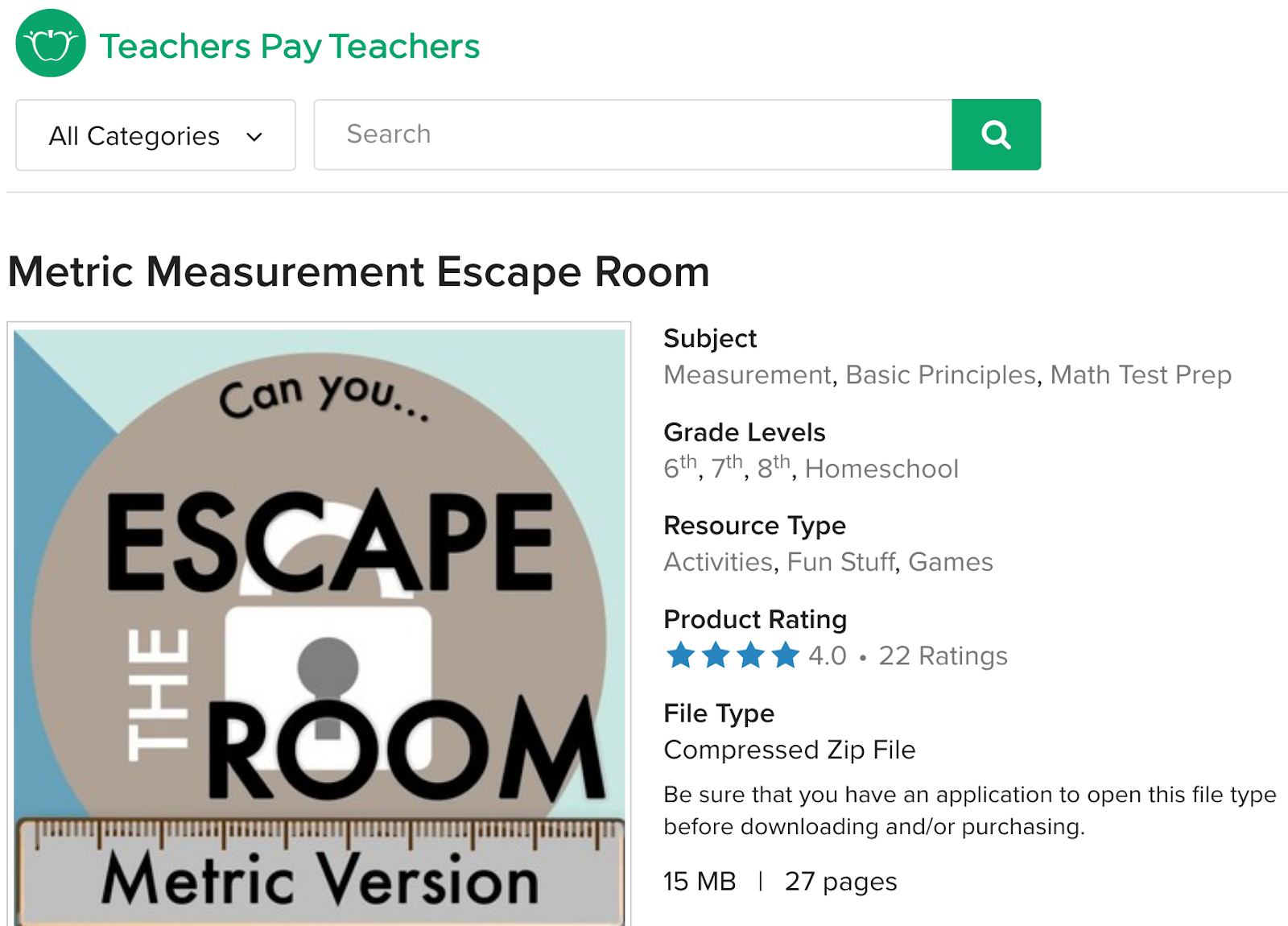 Professional Mentor Associates: Metric Escape Room Fun!