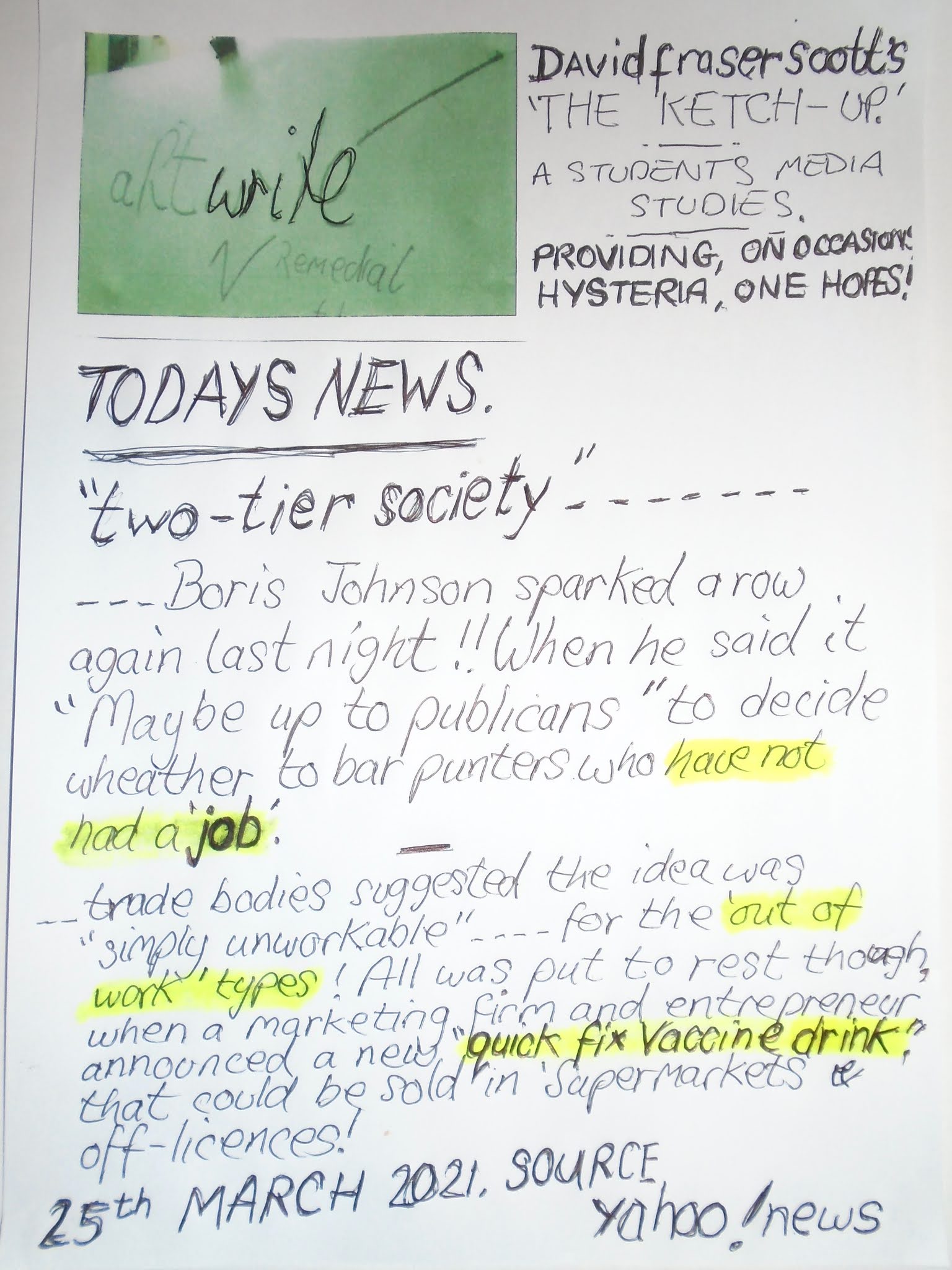 Dieing for one". lol, xxx......