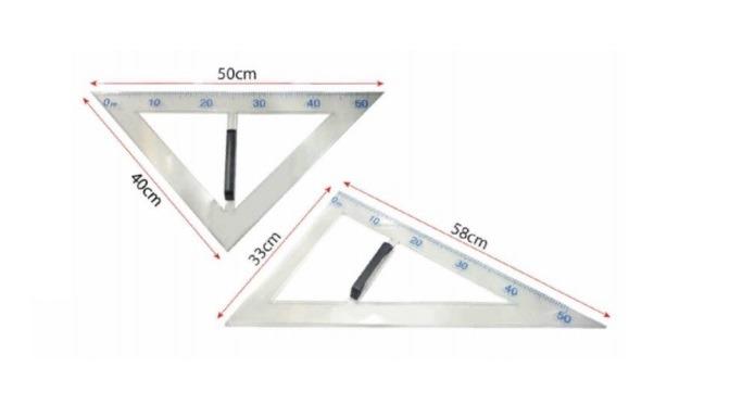 Fullhouse 99: B - Transparent Plastic Set Square