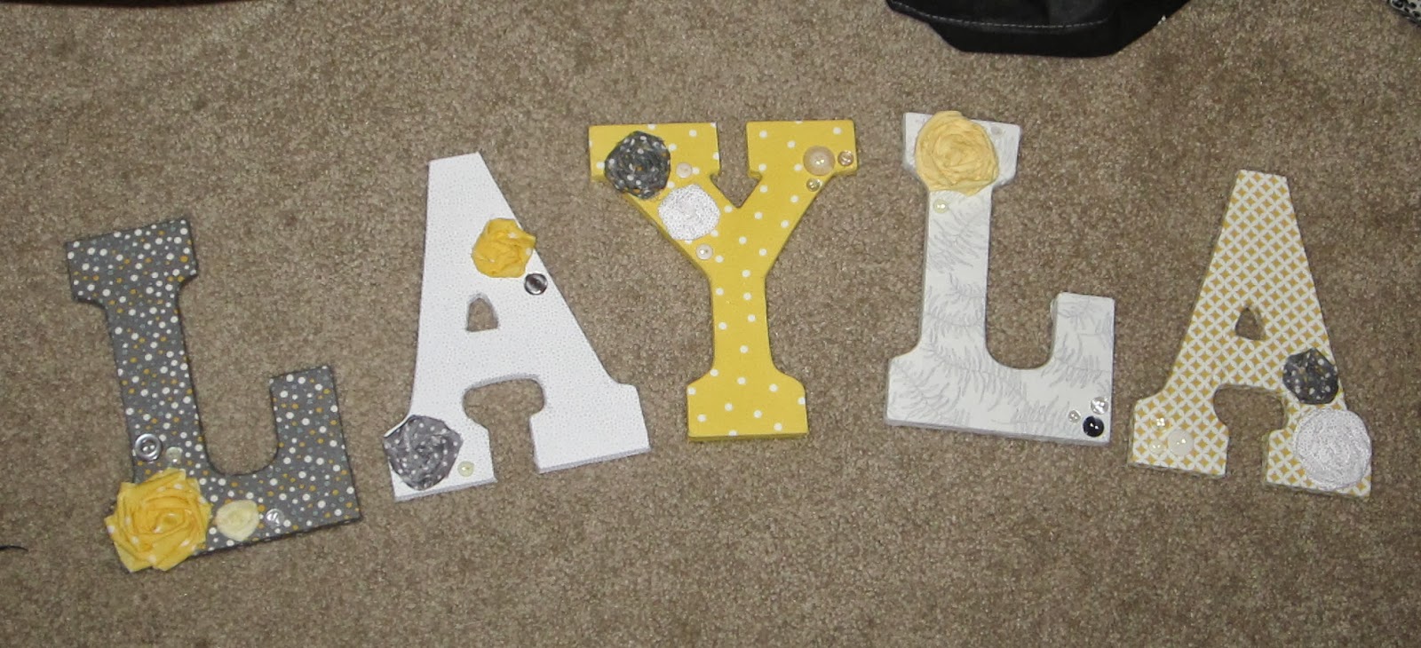 Crafternoon Delight: DIY: Baby Name Letters