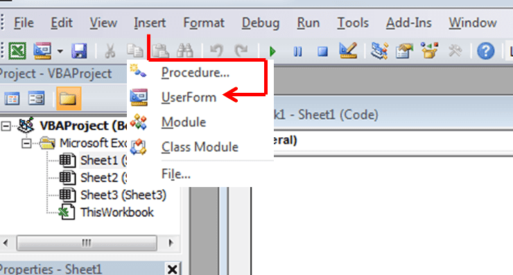 User Form Dalam VBA Excel
