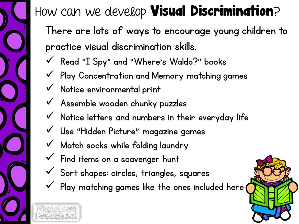 The Primary Pack Visual Discrimination Skills