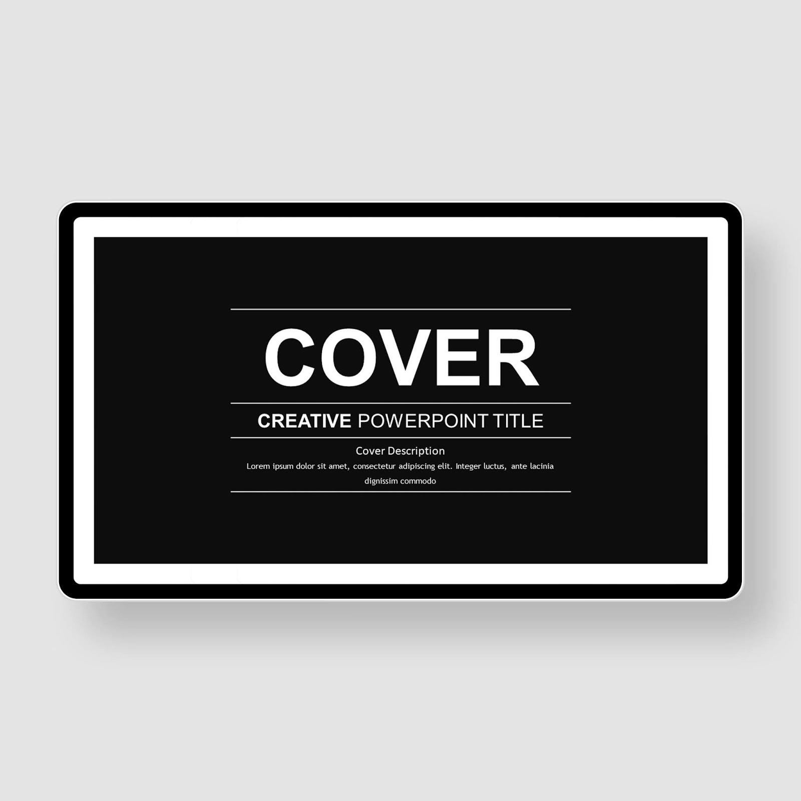 Basic Cover PowerPoint Templates - PowerPoint Free