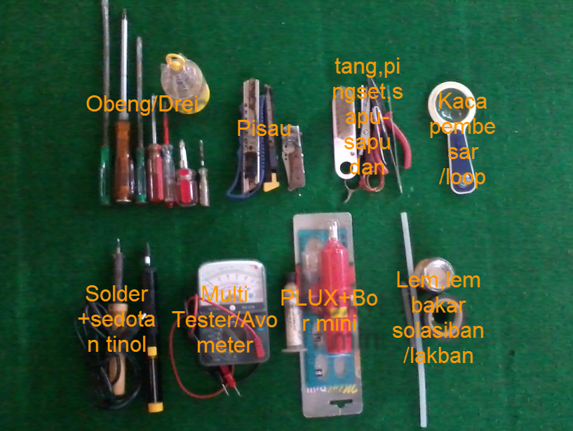 Mengenal Alat-Alat Untuk Belajar Service Elektronik