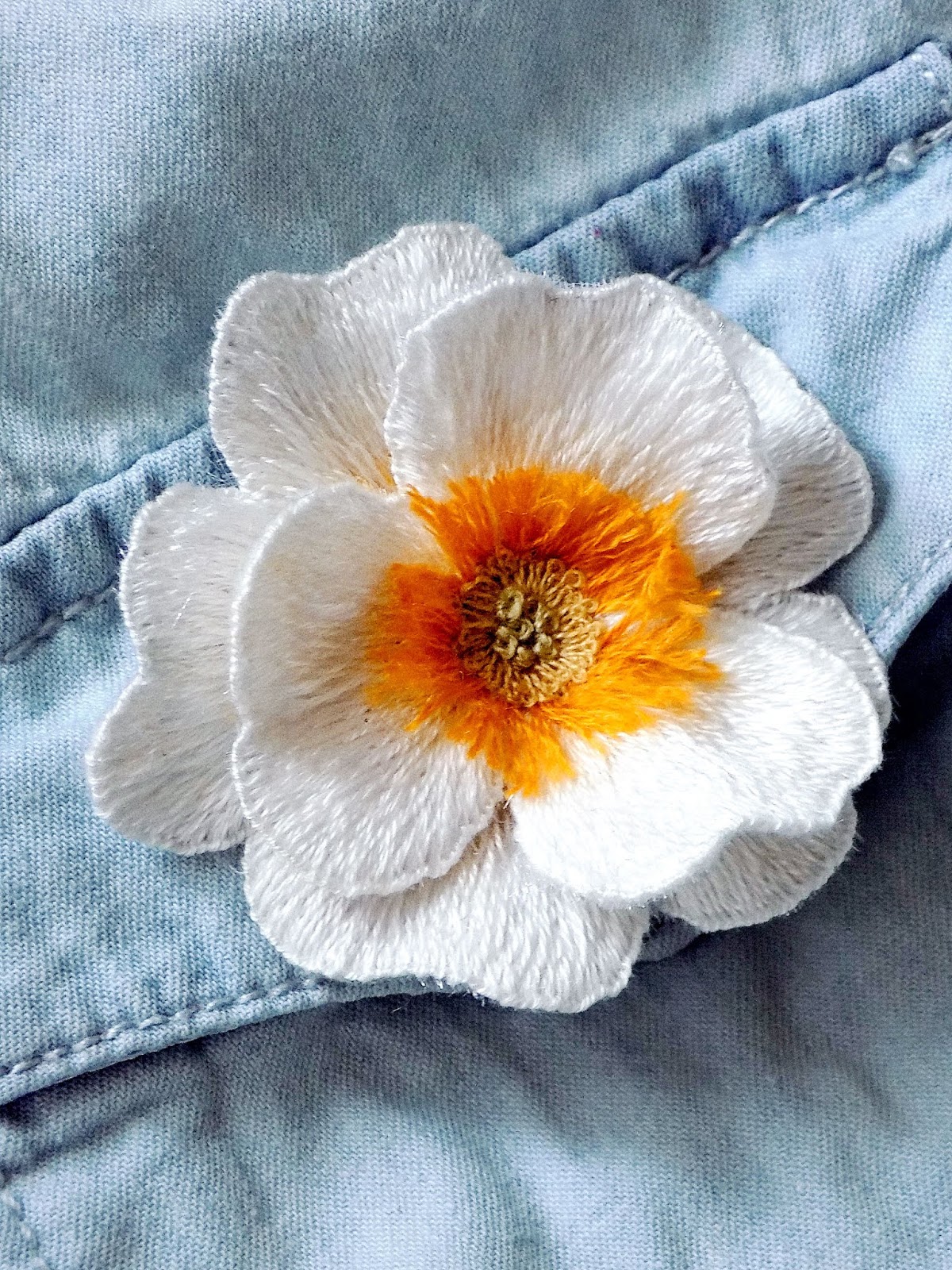Are you ready for Spring? Wild rose brooch coming soon! - Stitch Floral