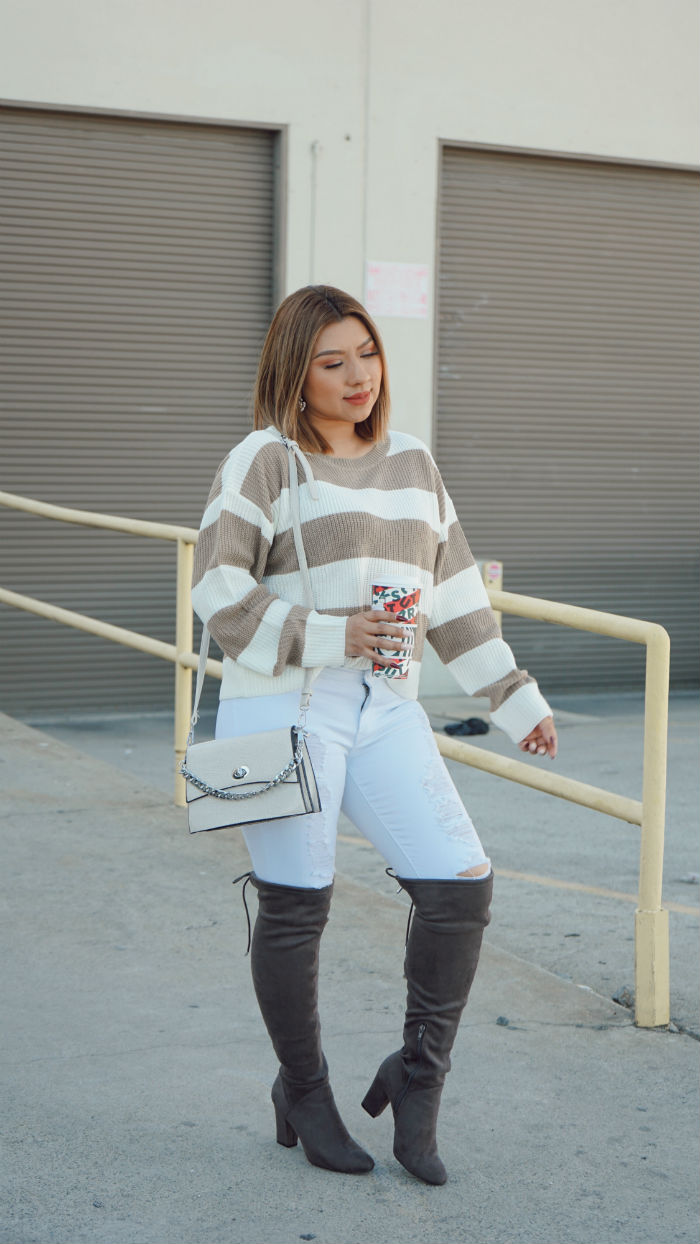 Loving Winter Stripes | Lina's Style