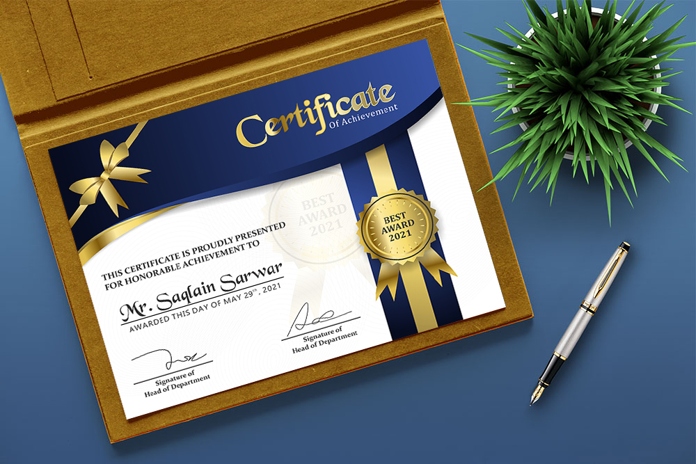 Certificate Design - SS GraphiX