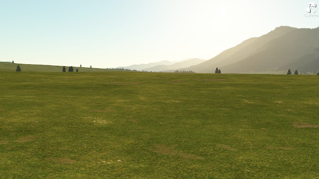 Outerra: Bumpy grass effect
