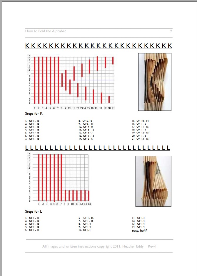 How to Fold Block Alphabet Letters