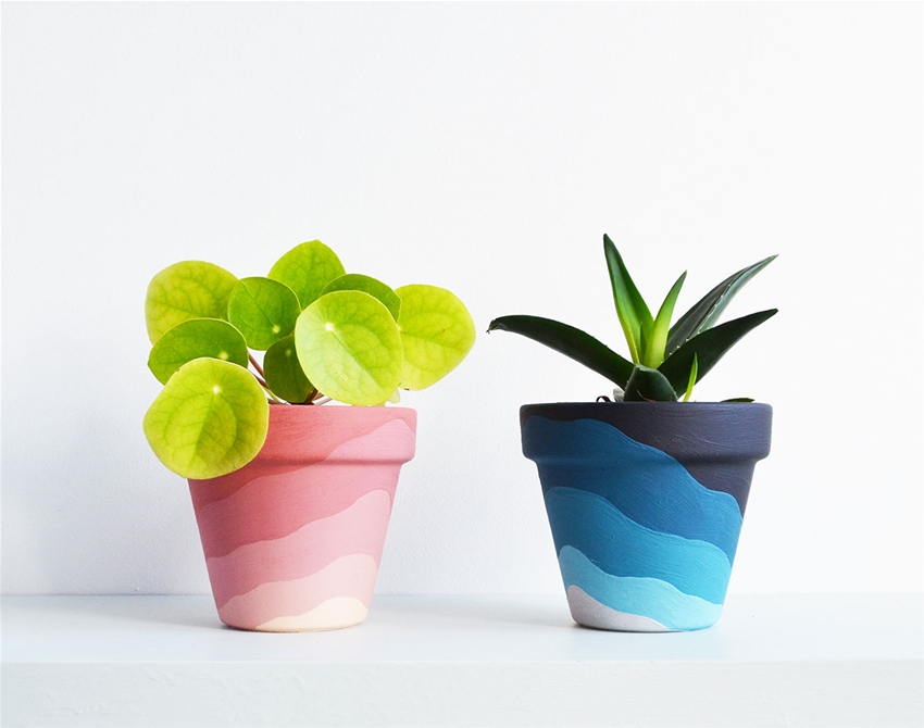 Gradient planter pot DIY and fresh stuff from the redesigned Frankie ...