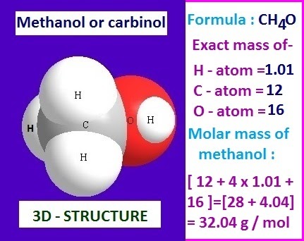 What is the molecular weight of methanol? - CHEMSOLVE.NET