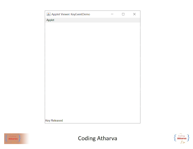 Practical 10 Write A Program To Demonstrate Status Of Key On Applet