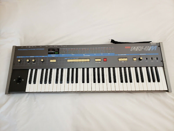 MATRIXSYNTH: Korg Poly 61M Vintage Analog Synth with MIDI SN 001636