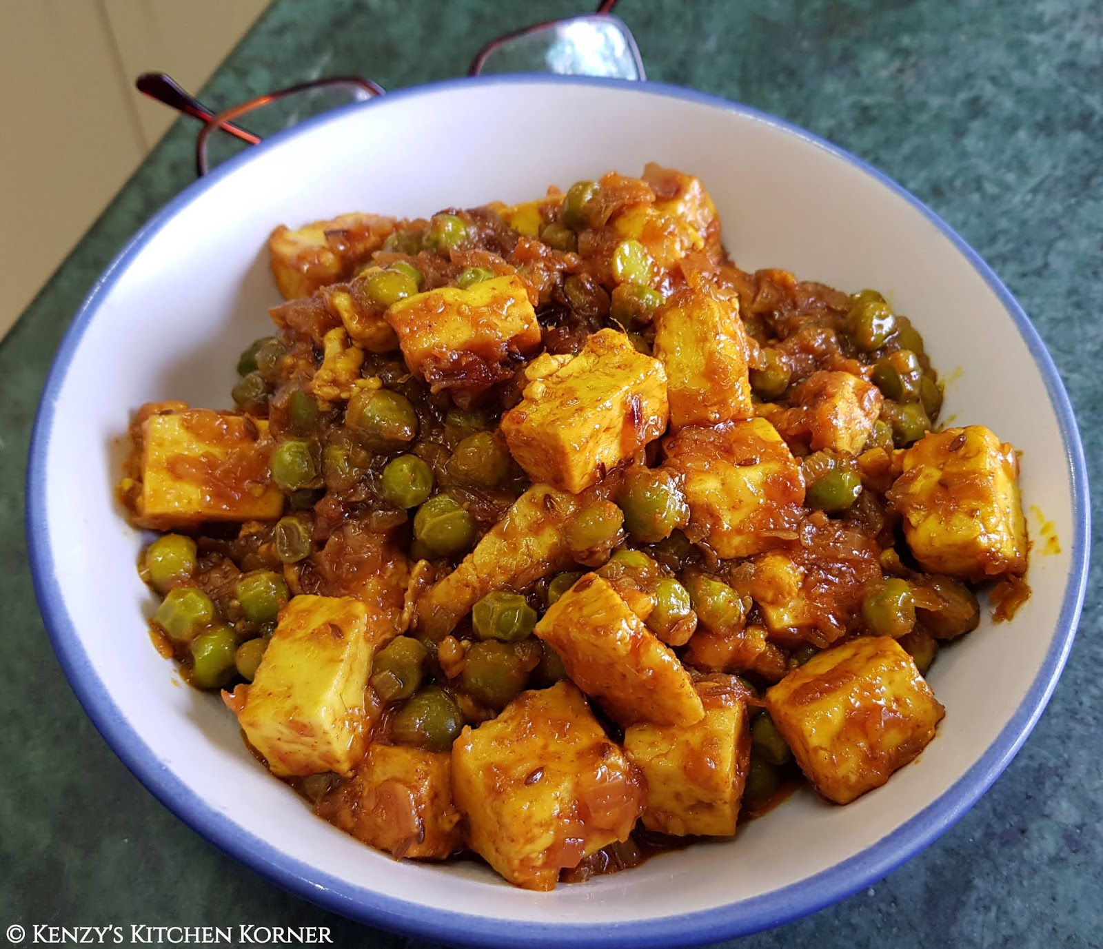 Kenzy's Kitchen Korner... : Muttar Paneer - The Dry Version