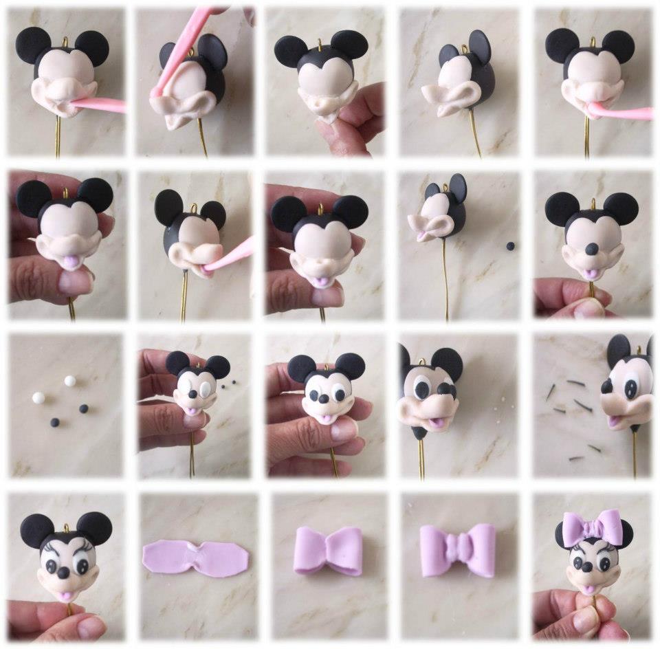 Lubiartes Bonecas De Pano Mickey E Minie Passo A Passo Biscuit