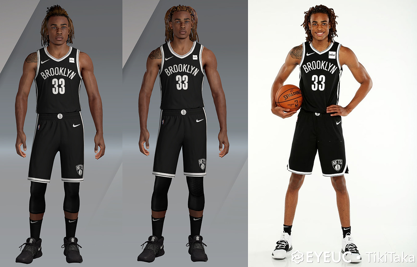 Nicolas Claxton Cyberface, Hair and Body Model By TikiTaka [FOR 2K21]