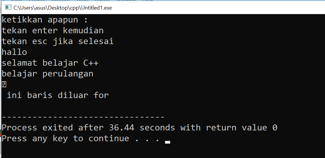 perulangan while dan do-while C++ serta contoh program - Belajar Bareng