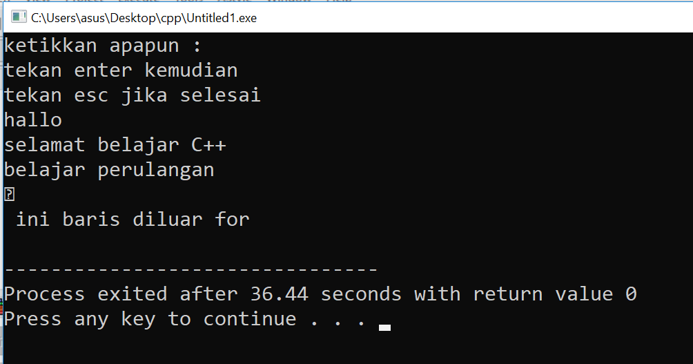 perulangan while dan do-while C++ serta contoh program - Belajar Bareng