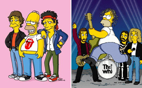 Beauty Rock: Bandas de Rock nos Simpsons