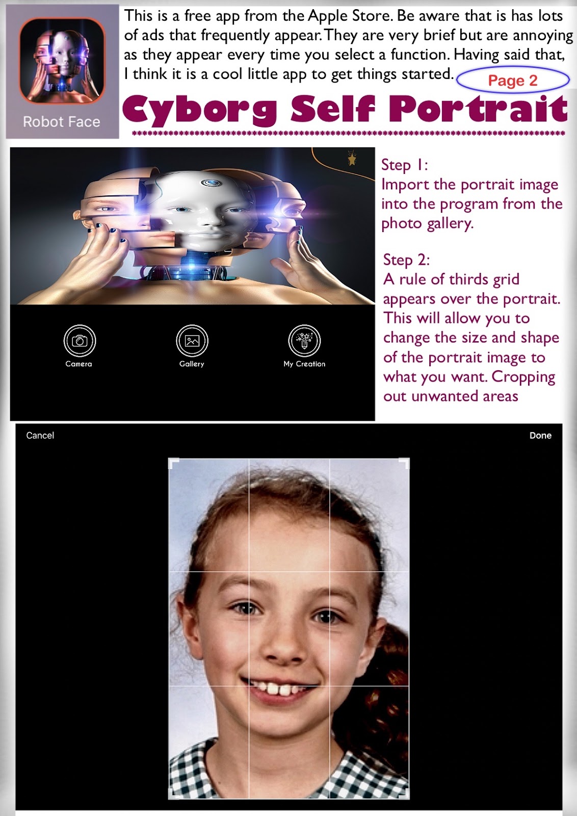 CYBORG SELF PORTRAIT - Digital Technologies - iPad Apps
