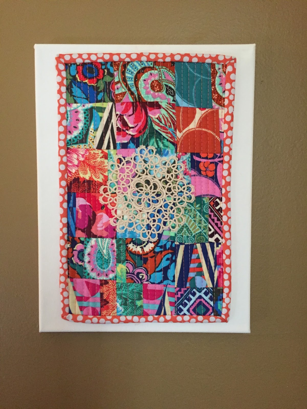 piecefullife : mini quilts on canvas