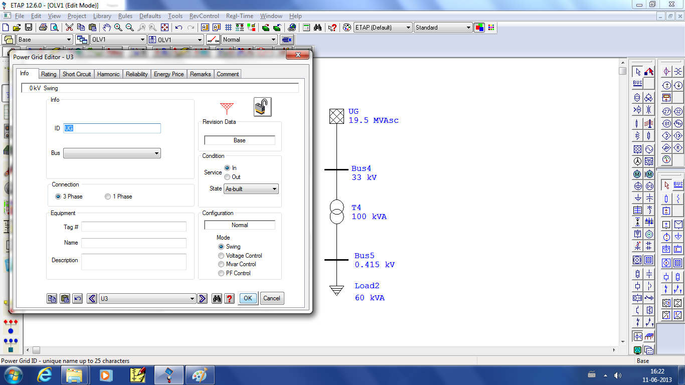 Single line diagram using ETAP Software - INFO4EEE