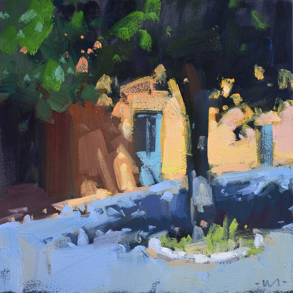 Carol Marine's Painting a Day: Tree Shadow