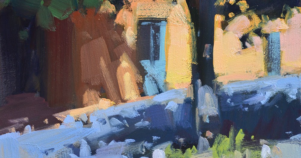 Carol Marine's Painting a Day: Tree Shadow