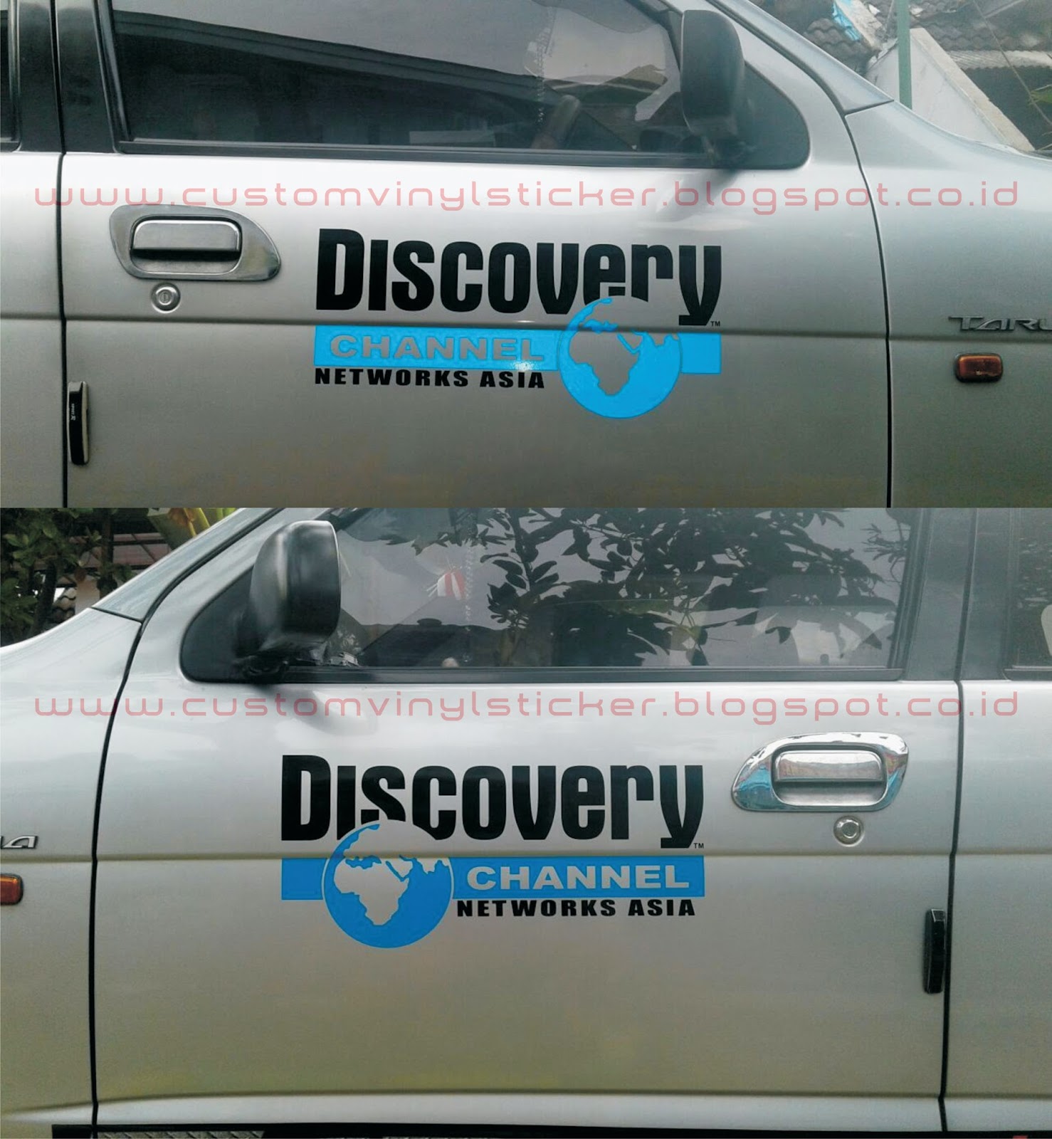 STICKRENZ: Discovery Channel Sticker on Car Door