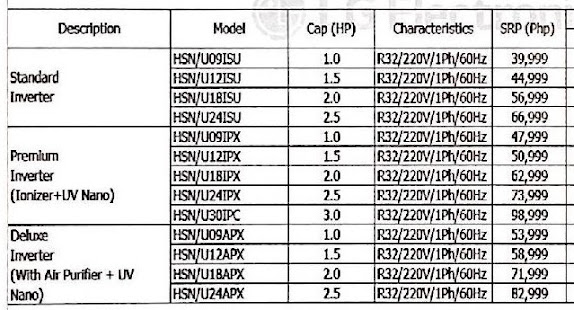 MaximaxSystems.com: LG AIRCON PRICE LIST