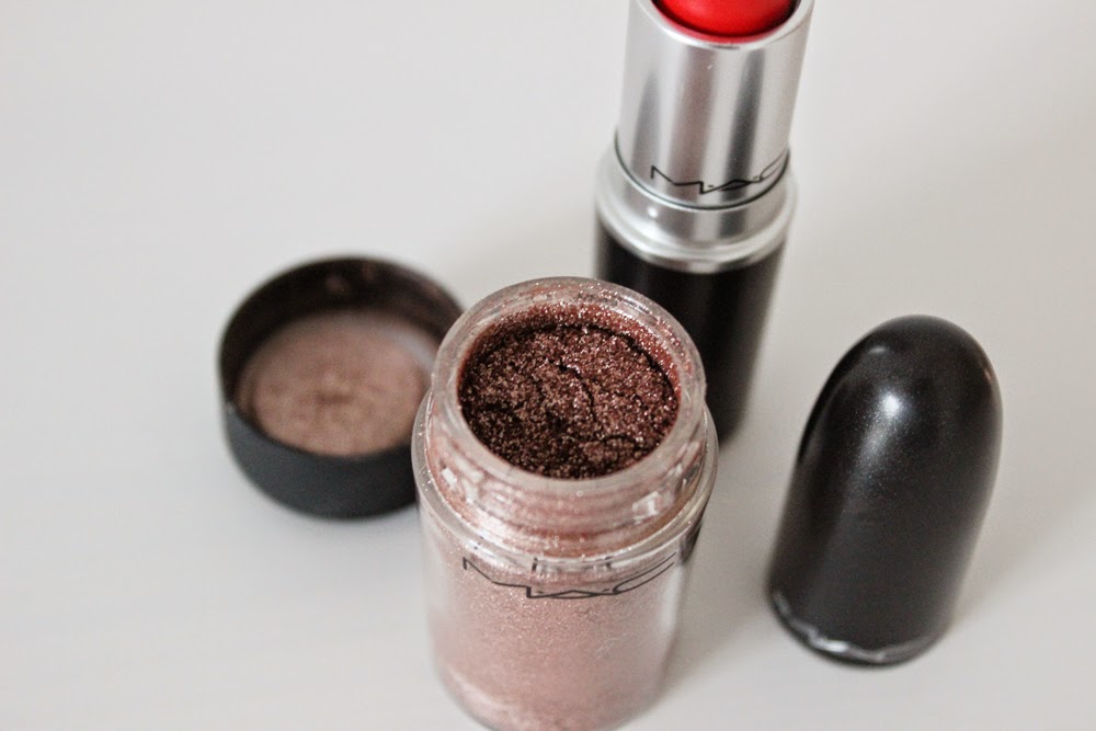 It's All About MAC's Matte Lippy Lady Danger & Pigment In The Shade Tan ...