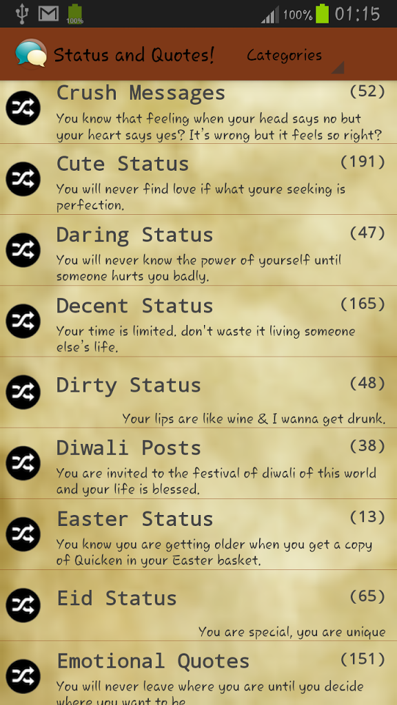 The collection of all best messages at one place: WhatsApp Status messages