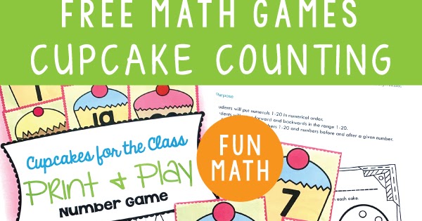 Cupcakes for the Class - Free Number Games | From the Pond