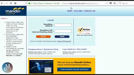 Cara Aktivasi Mandiri Internet Banking di Website Resmi - eMingko Blog