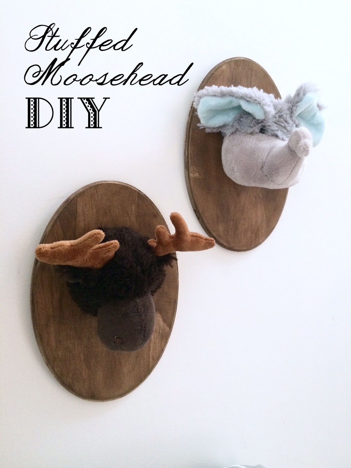 DIY Stuffed Moosehead Toy - Harlow & Thistle