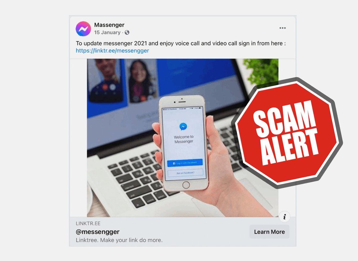 Users in Major Countries Impacted by A Fake Facebook Messenger Update Scam