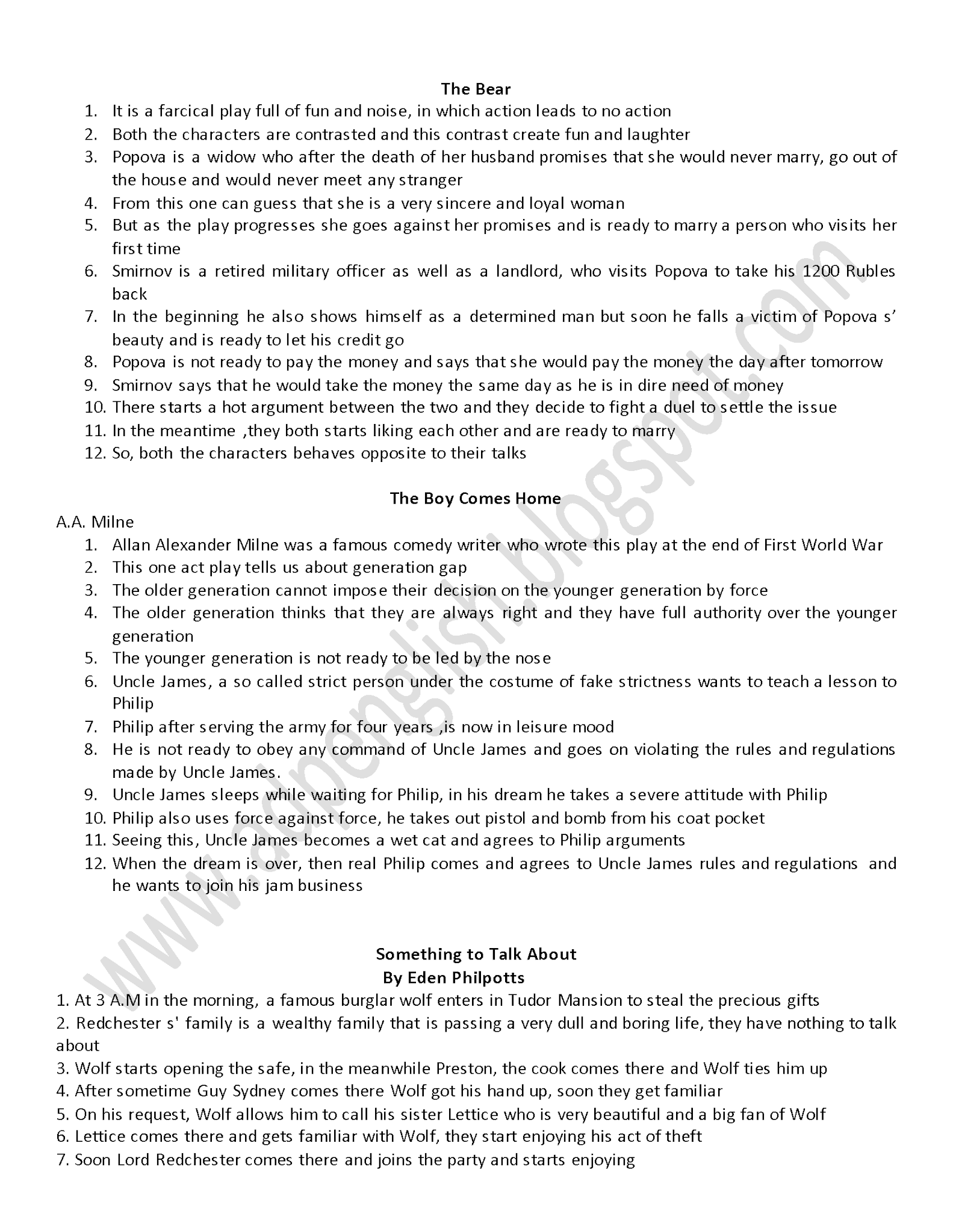 ADP Part.1 English Notes Punjab University