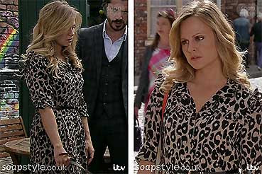 Coronation Street Blog: Here's where to buy Sarah's leopard print dress