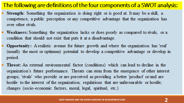teach7g-education@CORNERSTONE MINISTRIES: SWOT ANALYSIS: and the Seven ...