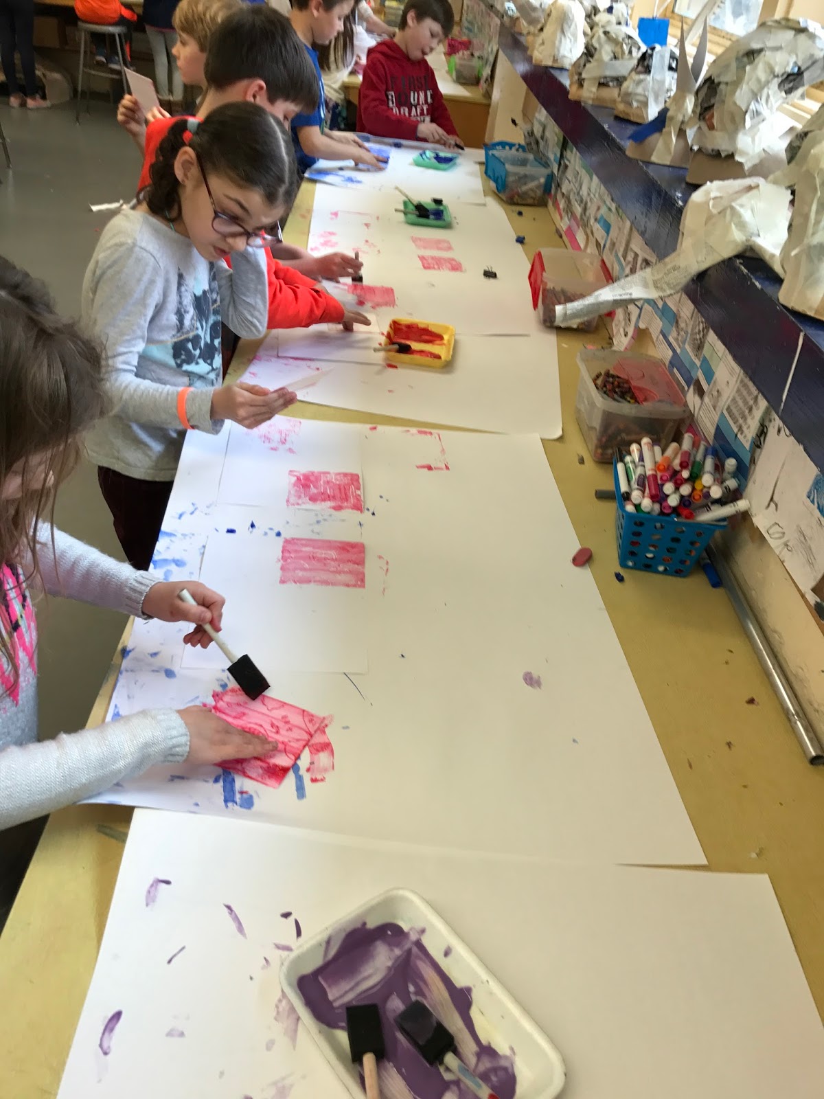 Essex Elementary School Principal's Blog: Third Grade Art Class!