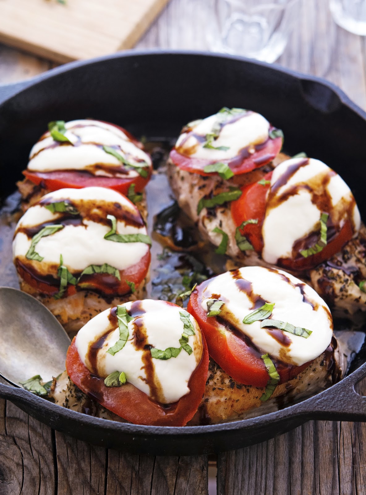 The Iron You: Easy Caprese Skillet Chicken