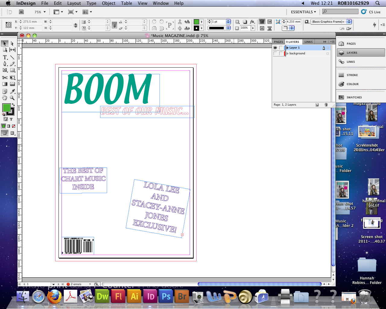 AS Print - Hannah Robinson: How I made my front cover