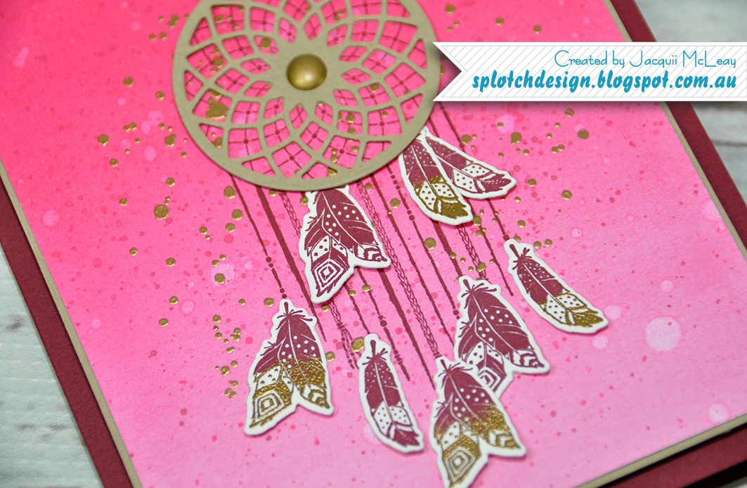 Splotch Design - Adding ink to paper!: Follow your dreams Card